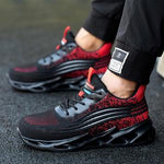 Chaussure de sécurité rouge mixte style basket – respirante – norme S3 ...